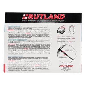 Rutland Products Rutland 16512 12-Inch Square Wire Thread Fitting Chimney Sweep, 1/4-Inch Pipe, Stainless