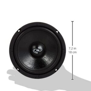 PYLE-PRO 6.5 Inch Car Midbass Woofer - 250 Watt High Powered Car Audio Sound Component Speaker System w/High-Temperature Aluminum Voice Coil, 70Hz-9kHz Frequency, 92 dB, 8 Ohm, 25 oz Magnet PDMW6