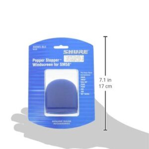 Shure A58WS-BLU Foam Windscreen for All Ball Type Microphones, Blue