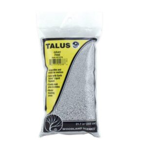 Woodland Scenics Fine Talus Bag, Gray/25 cu. in.