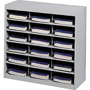 Safco Products 9264GR E-Z Stor Steel Project Organizer, 18 Compartment, Gray