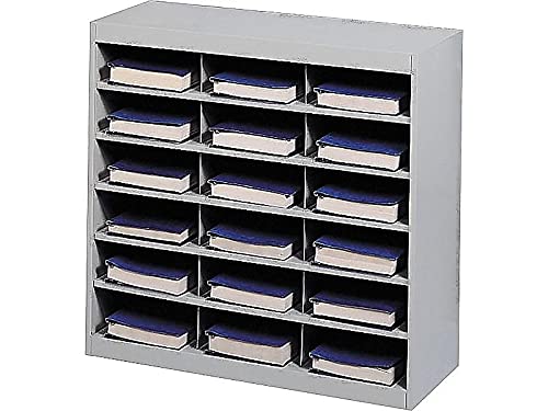 Safco Products 9264GR E-Z Stor Steel Project Organizer, 18 Compartment, Gray