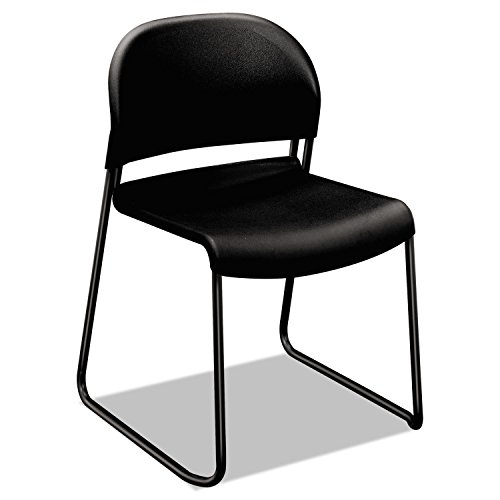 HON 4030 Series Armless Stacking Chair Seat Finish: Black