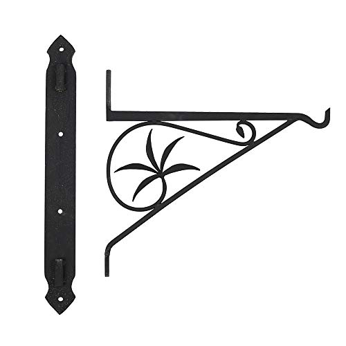 Minuteman International Crane, 18-inch Fireplace Pot Hanger Bracket, Black