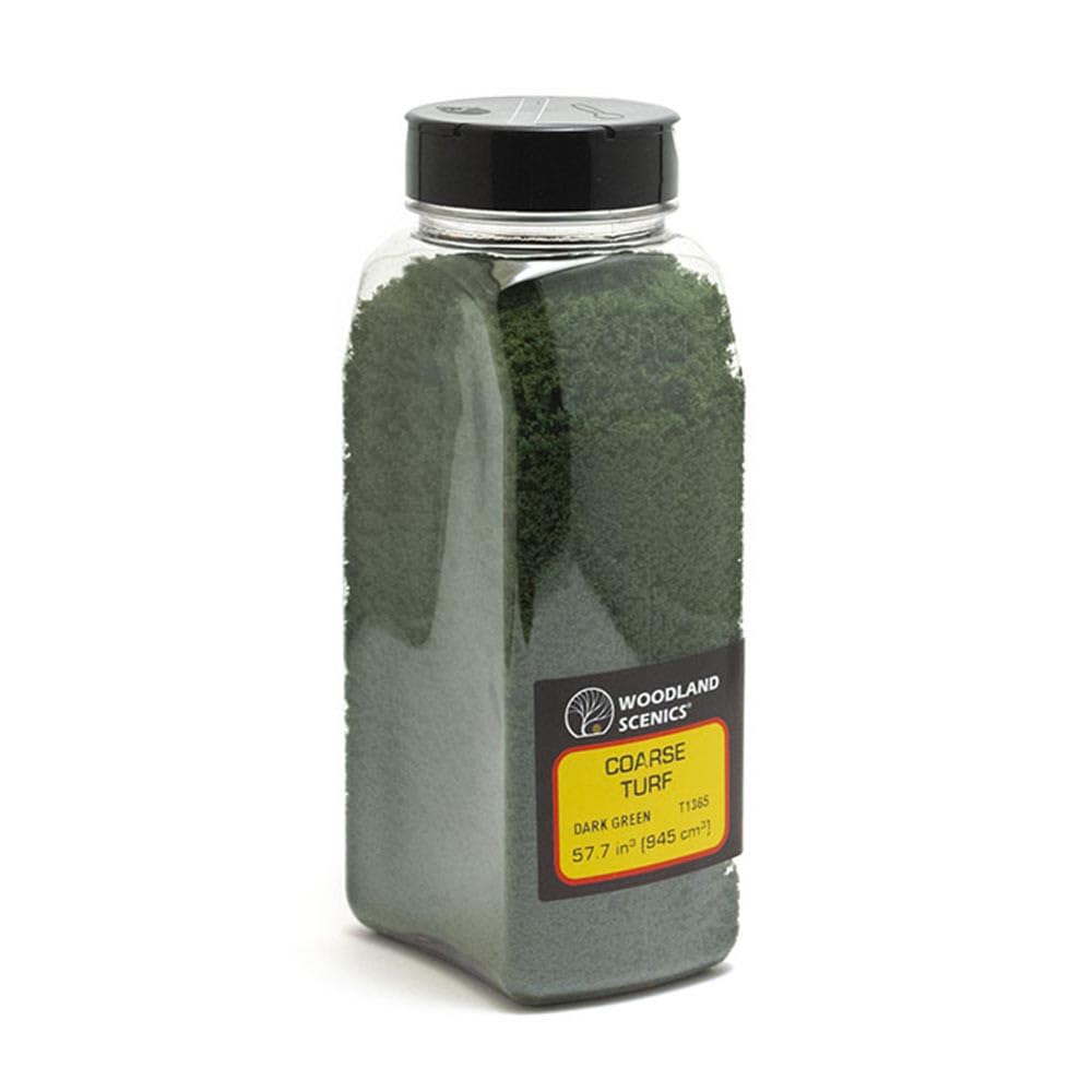 Dark Green Coarse Turf (32 oz. Shaker) Woodland Scenics