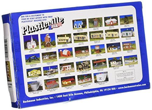 Bachmann Trains - PLASTICVILLE U.S.A. BUILDINGS – CLASSIC KITS - GAS STATION - HO Scale