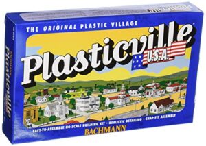 bachmann trains - plasticville u.s.a. buildings – classic kits - gas station - ho scale