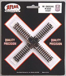 n code 80 nickel silver 90 degree crossing atlas trains