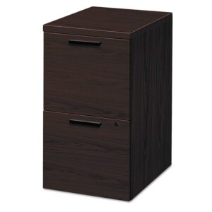 hon 105104nn 10500 series file/file mobile pedestal, 15 3/4w x 22 3/4d x 28h, mahogany