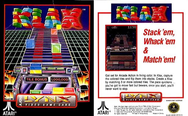 KLAX Atari Lynx