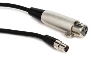 shure wa310 4-feet microphone adapter cable, 4-pin mini connector (ta4f) to xlr(f) connector