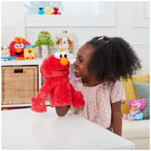 GUND Sesame Street Official Elmo Muppet Plush Hand Puppet, Premium Plush Toy for Ages 1 & Up, Red, 11”