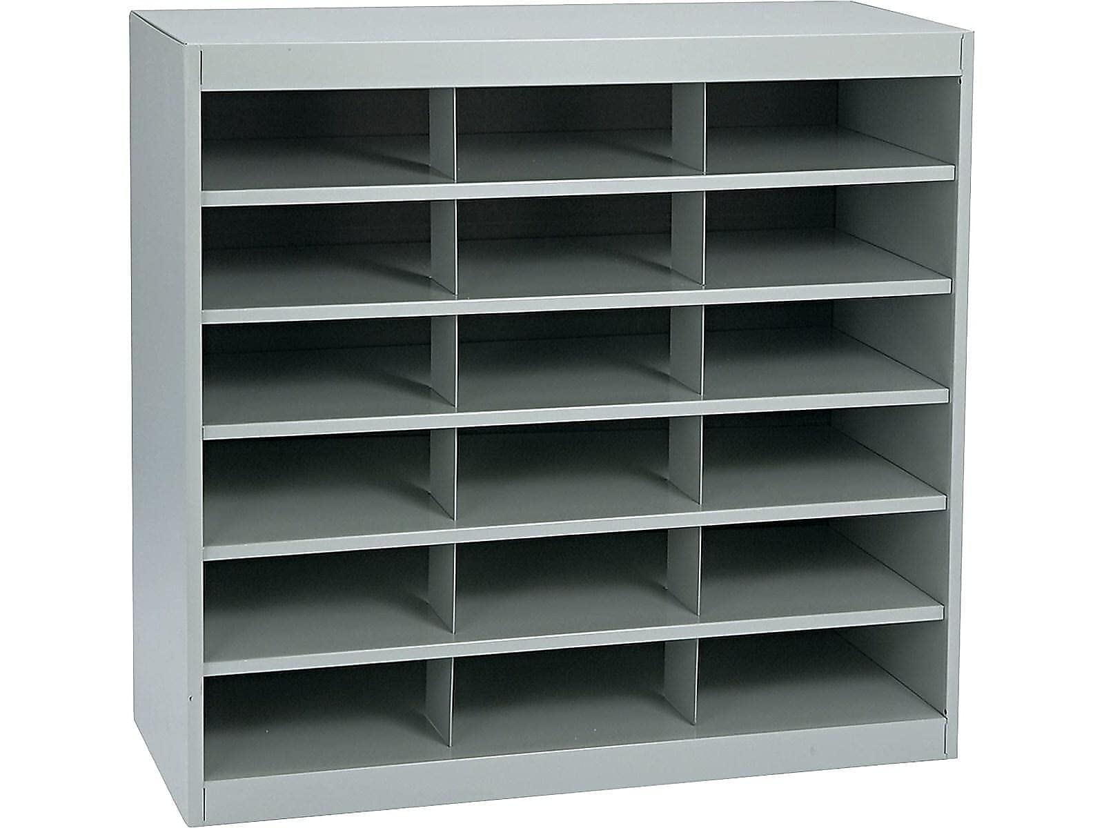 Safco Products 9264GR E-Z Stor Steel Project Organizer, 18 Compartment, Gray