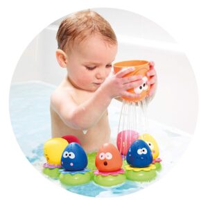 toomies floating island, octopals bath toy