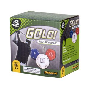 zobmondo!! golo golf dice game | for golfers, families, and kids | portable fun game for home, travel, camping, vacation, beach | award winner