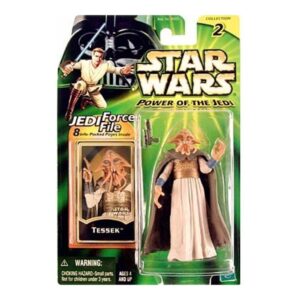 star wars, power of the jedi, tessek action figure, 3.75 inches