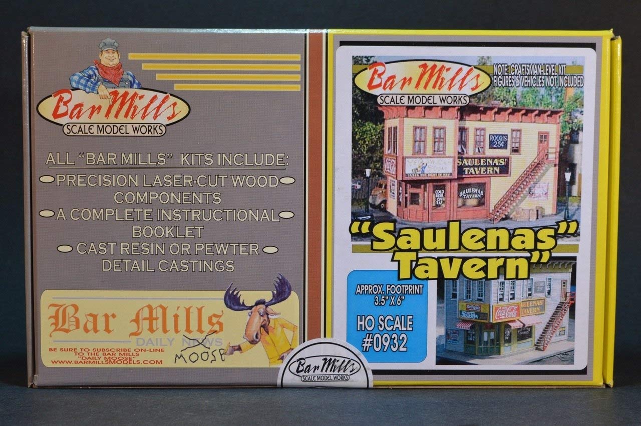 Bar Mills HO Saulena's Tavern Kit