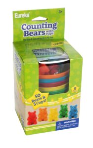 50 counting bears with 5 cups