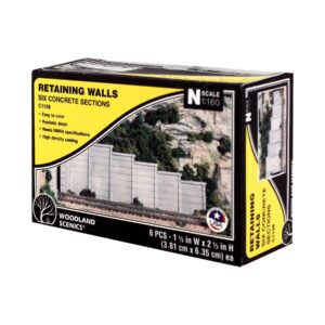 woodland scenics timber n scale retaining walls