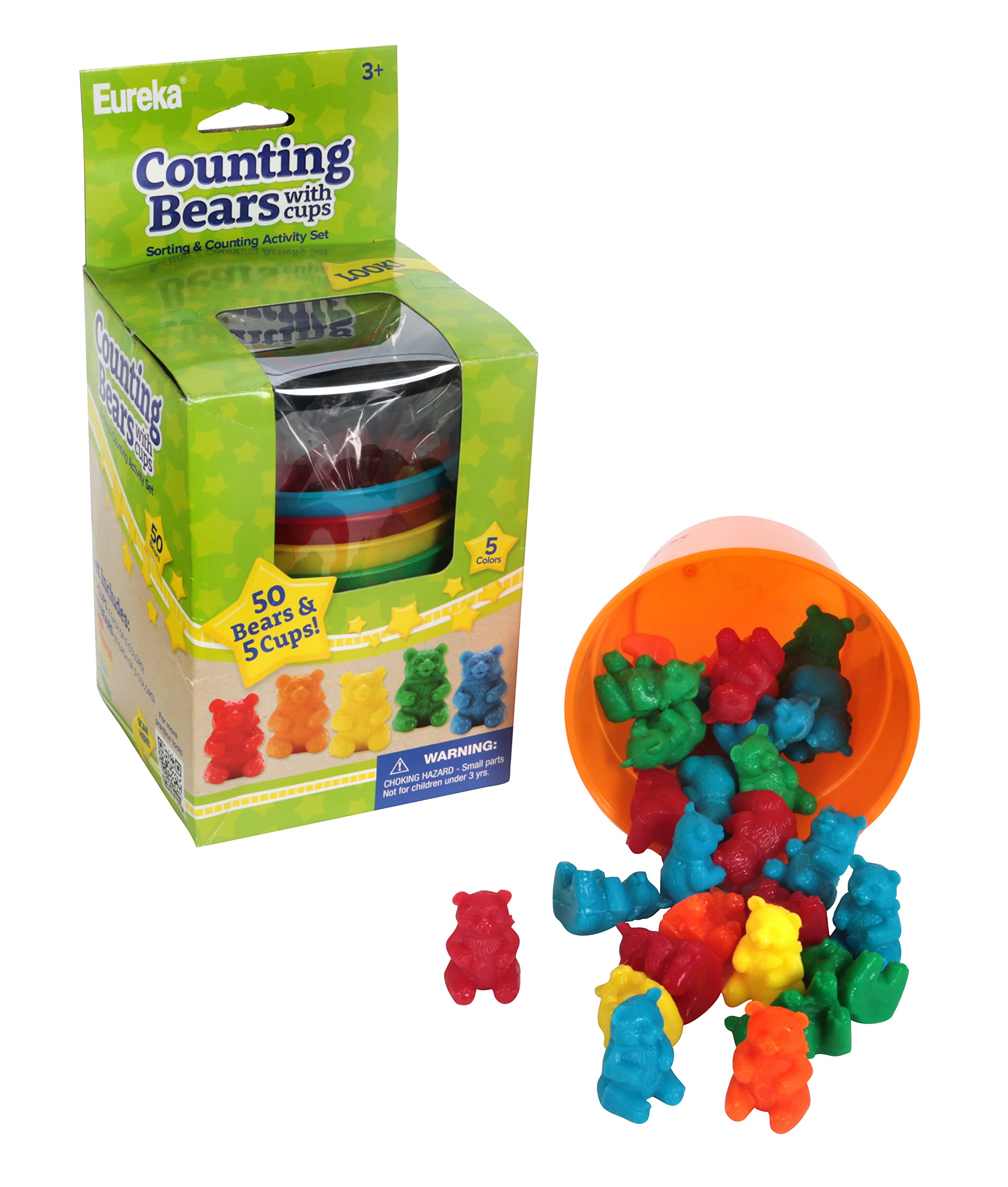 50 Counting Bears with 5 Cups