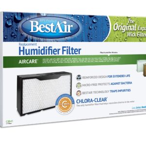 BestAir CB41, Essick 1041 Replacement, Paper Wick Humidifier Filter, 17" x 5" x 10"