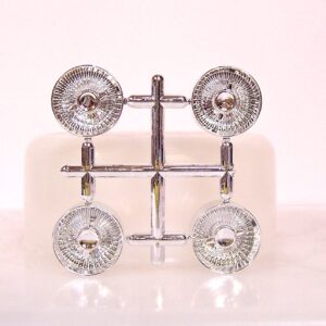 1/24 1/25 Scale Chrome MC's McLean-Like Rims Wheels Hobby Model Cars