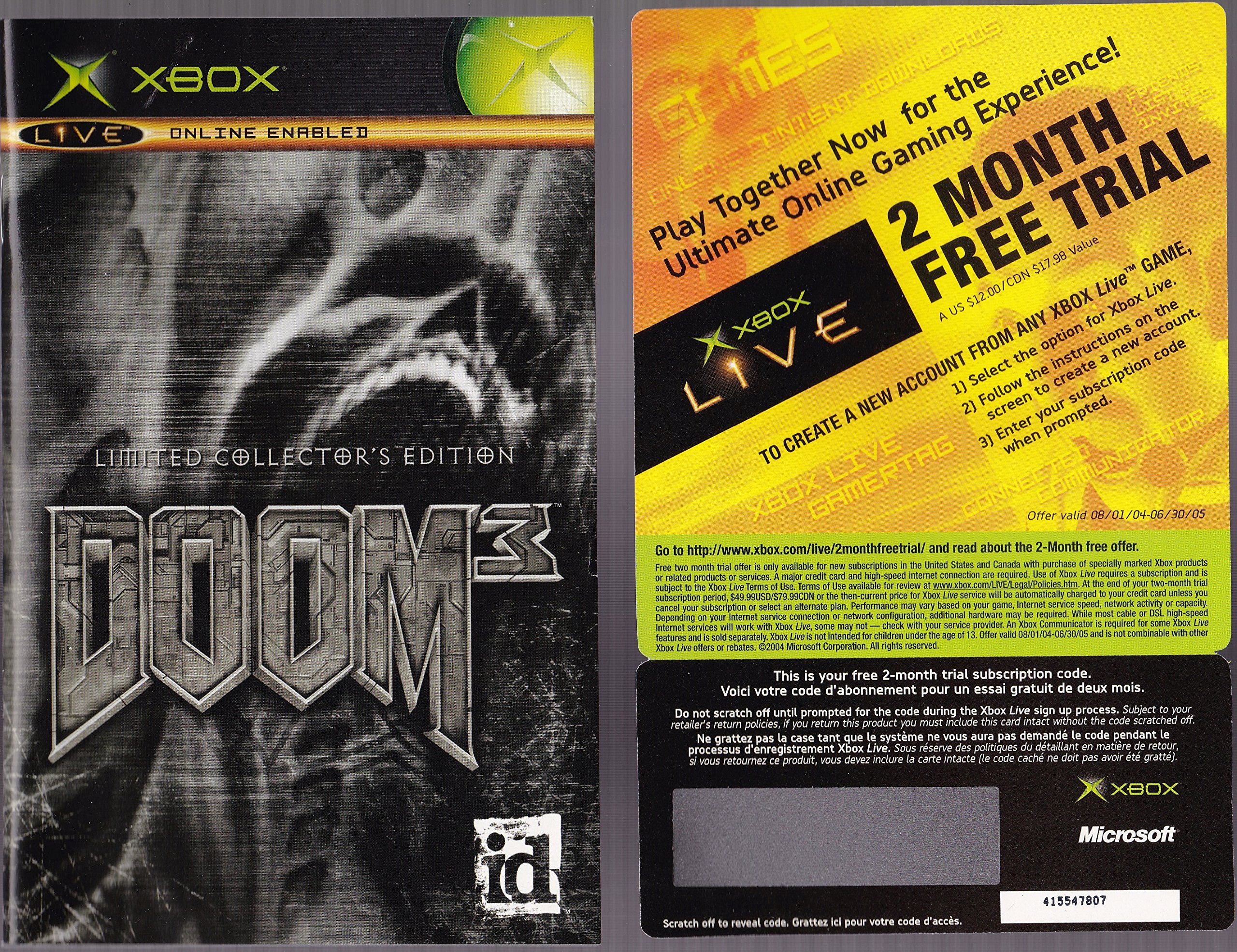 Doom 3 Limited Collector's Edition - Xbox (Collector's)