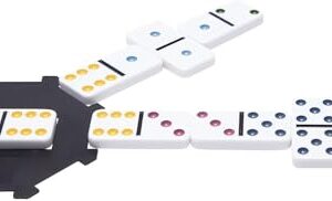 Pressman Double 6 Colored Dominoes, 5"