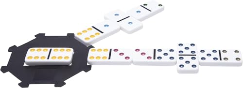 Pressman Double 6 Colored Dominoes, 5"