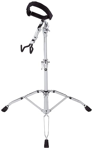 Meinl Percussion Djembe Stand with Double Braced Tripod Legs-NOT Made in China-Equpped with Rubber Padded Hooks, Fully Height and Angle Adjustable, 2-Year Warranty, Black (TMD)