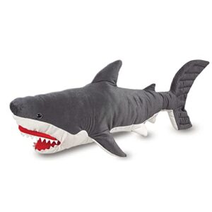 melissa & doug giant shark - lifelike stuffed animal (over 3 feet long)