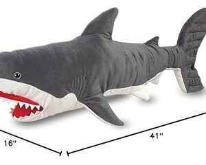 Melissa & Doug Giant Shark - Lifelike Stuffed Animal (over 3 feet long)