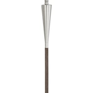 blomus 65007 torch with beechwood stake, cone style