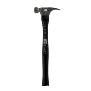 dead on tools - investment cast wood hammer, 18" straight hickory handle, 21oz. (do21)