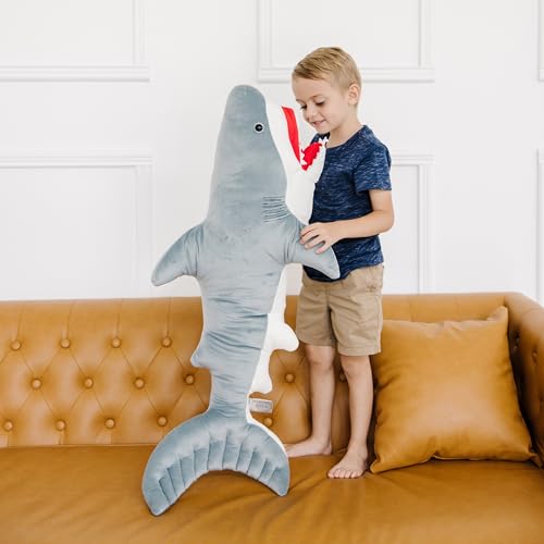 Melissa & Doug Giant Shark - Lifelike Stuffed Animal (over 3 feet long)