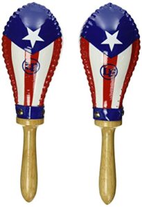 lp puerto rican flag rawhide maracas