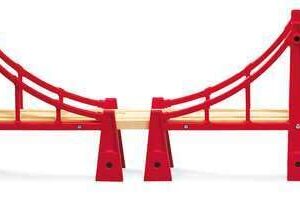 BRIO World - 33683 Double Suspension Bridge | Toy Train Set Accessory for Kids & Toddlers Age 3 and Up | Compatible with All BRIO Railway Sets | FSC Certified