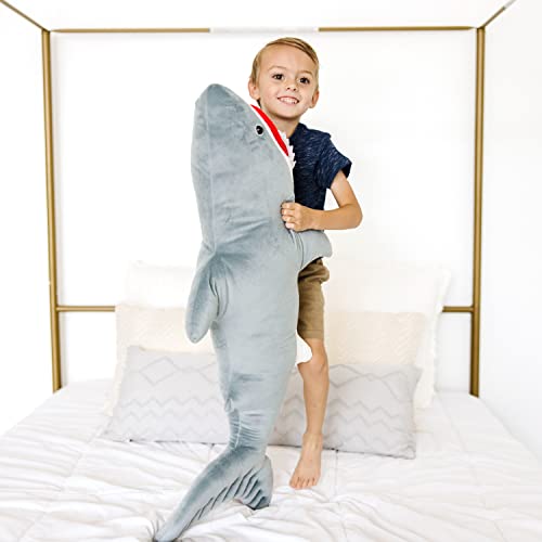 Melissa & Doug Giant Shark - Lifelike Stuffed Animal (over 3 feet long)