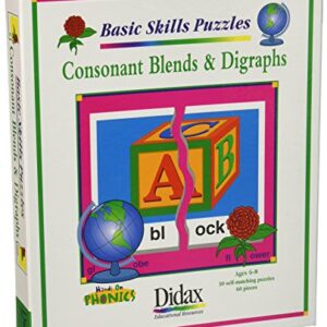 Didax Educational Resources Consonant Blend & Digraph Puz