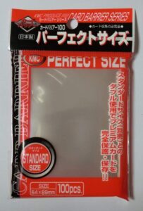 perfect barrier card sleeves (100 piece), clear, 64 x 89mm