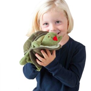 Folkmanis Baby Turtle Hand Puppet Green, 1 EA