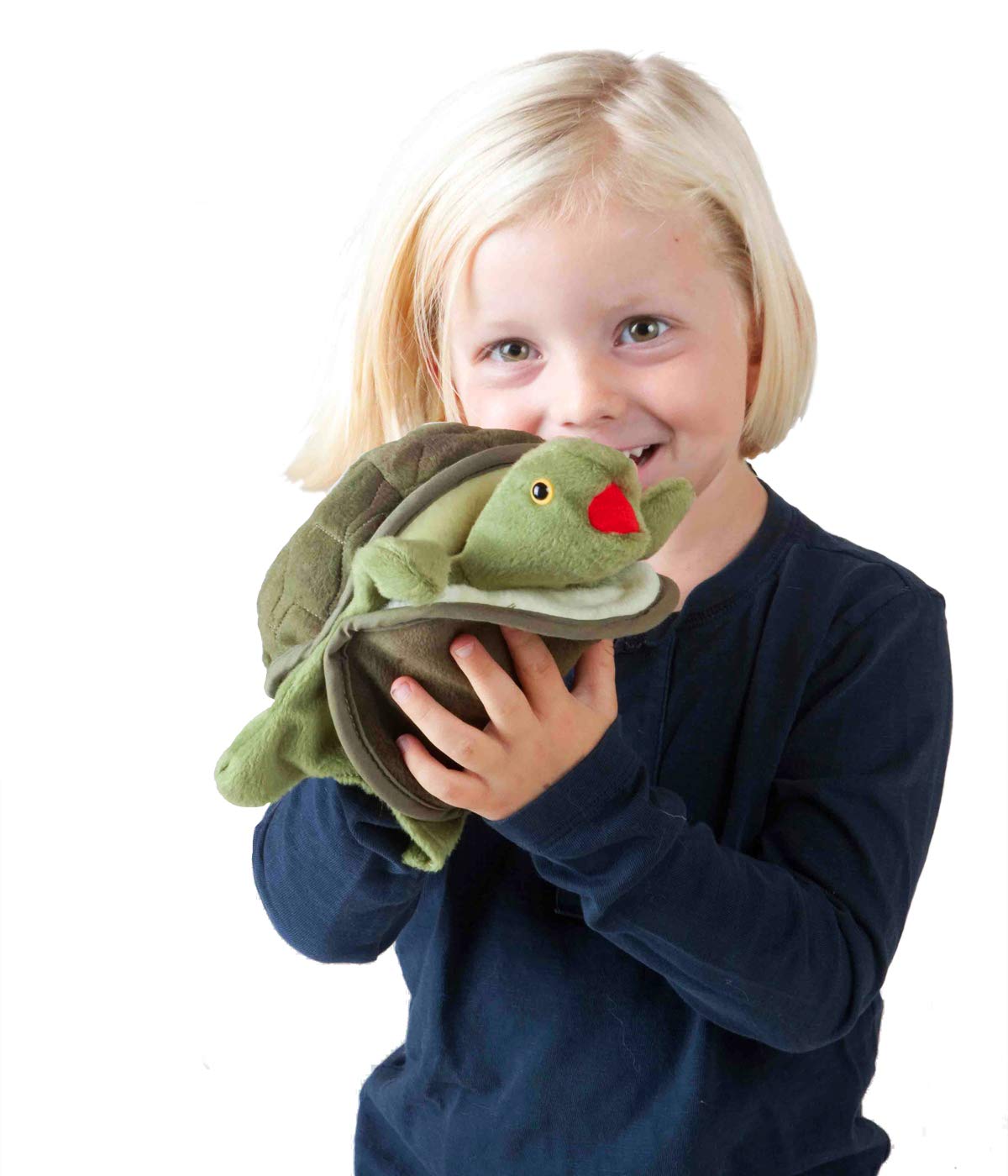 Folkmanis Baby Turtle Hand Puppet Green, 1 EA