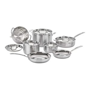 cuisinart multiclad pro triple ply stainless steel 12-pc. set