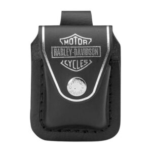 zippo harley-davidson lighter pouch, black