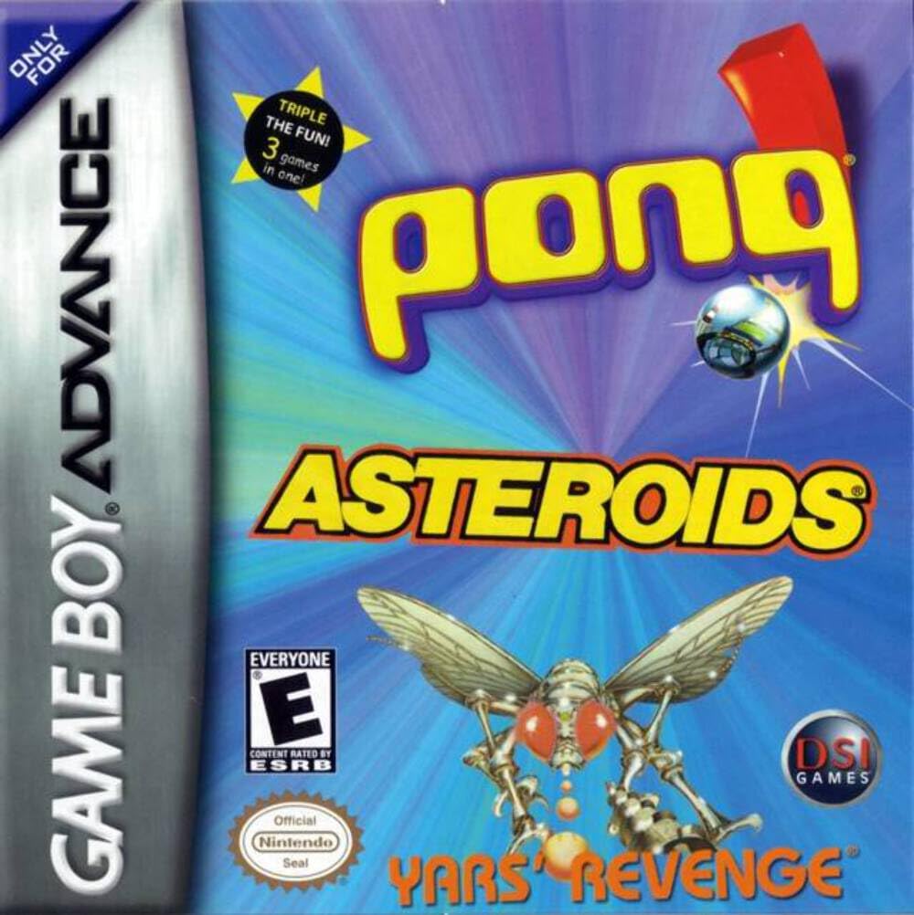 Asteroids/Pong/Yar's Revenge