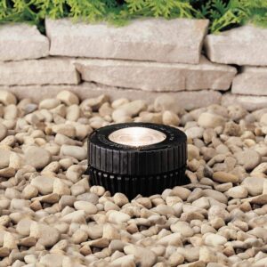 Kichler 15190BK In-Ground 1-Light 12V, Black Material (Not Painted)