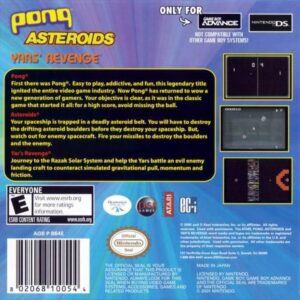 Asteroids/Pong/Yar's Revenge