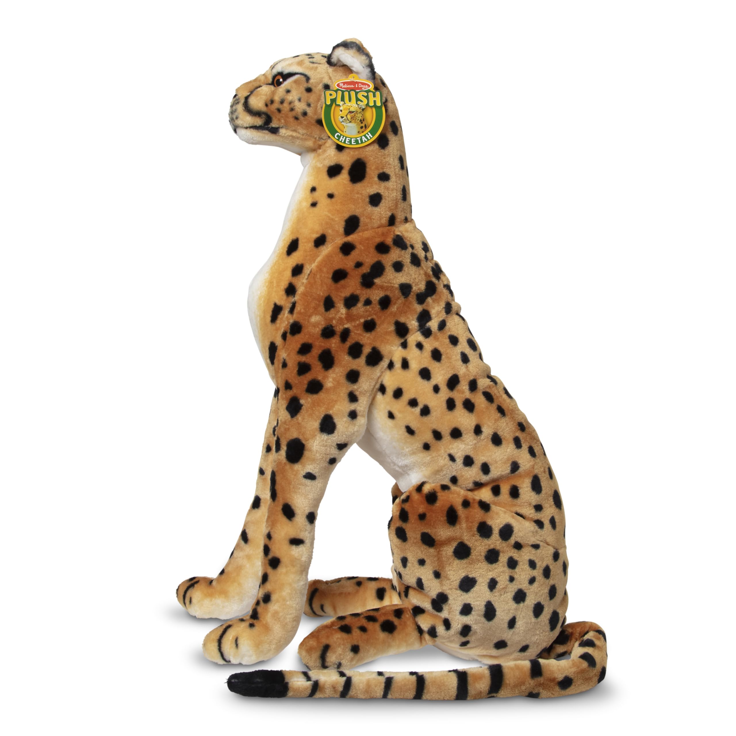 Melissa & Doug Giant Cheetah - Lifelike Stuffed Animal (Stands Nearly 3 Feet Tall)