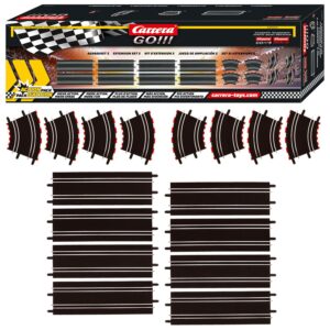 carrera 61614 go!!! and digital 143 extension set 3 add on parts includes straights curves high curves, medium