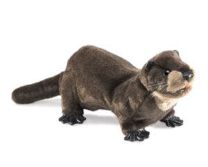 folkmanis river otter hand puppet, brown, 1 ea